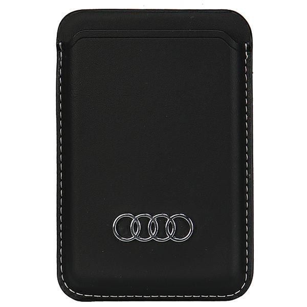 Kup Audi Synthetic Leather Wallet Card Slot czarny/black MagSafe na ...