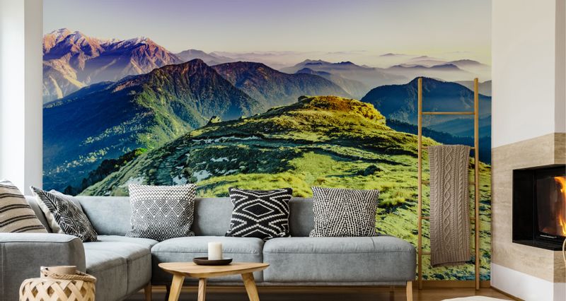 Fototapeta Góry Zieleń Natura PEJZAŻ do Salonu 405x270 - Arena.pl