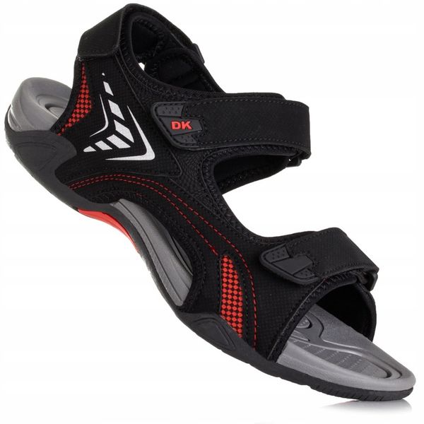 Sandały męskie sportowe DK Ciko BLACK RED - Arena.pl
