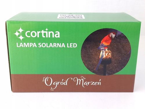 Kup LAMPA SOLARNA PAPUGA WBIJANA LAMPKA OGRODOWA LED CZUJNIK ZMIERZCHU ...