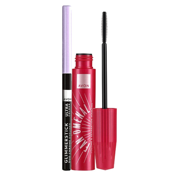 Avon Tusz Fan-Omenal Black + konturówka Lilac Veil - Arena.pl