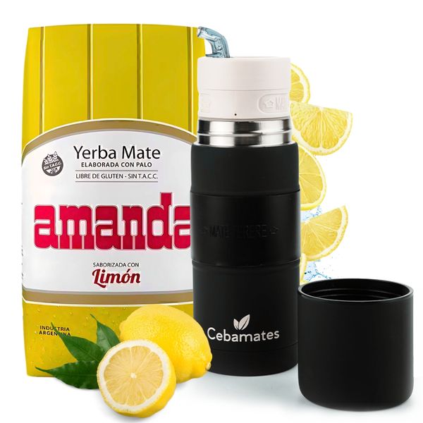 Kup Zestaw Startowy Yerba Mate Amanda Limon 500g + Yerbomos - Termos na ...
