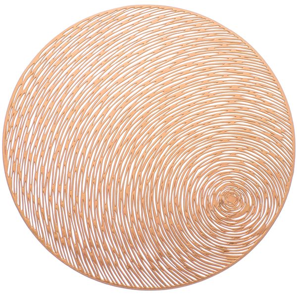 Mata stołowa Glamour PVC/PS Okrągła miedziana 38 cm AMBITION - Arena.pl