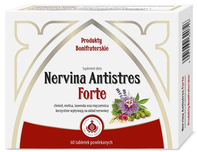 Kup NERVINA ANTISTRES FORTE 60 tabletek NOWY SKŁAD Na napięcia i ...