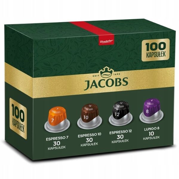 Kapsułki Jacobs mix kawa w kapsułkach do Nespresso(r)* 90+10 kaw GRATIS ...