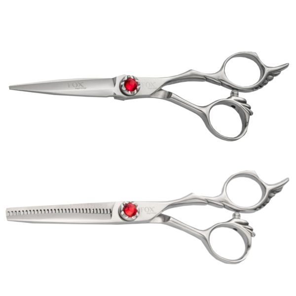 FOX Angel Wings Zestaw Nożyczki i Degażówki fryzjerskie 5.5 - Arena.pl