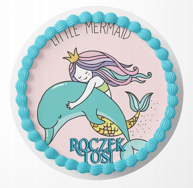 OPŁATEK NA TORT 17CM - SYRENKA WYBÓR + GRATIS - Arena.pl