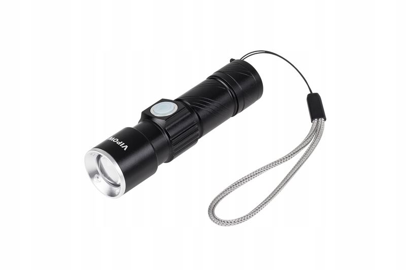URZ0914 Latarka aluminiowa 3W (ZOOM, wtyk USB) - Arena.pl