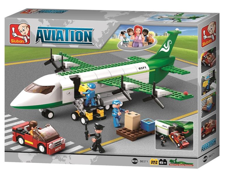 Kup KLOCKI SLUBAN LOTNISKO Samolot towarowy 383 kompatybilne z LEGO na ...