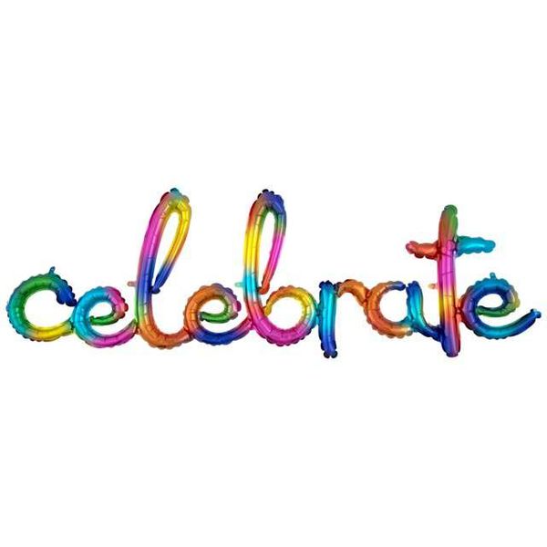 Balon foliowy "Napis celebrate", Amscan, 58", SHP - Arena.pl