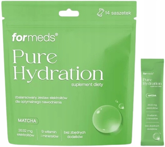 Formeds Pure Hydration elektrolity o smaku matcha 14 saszetek - Arena.pl