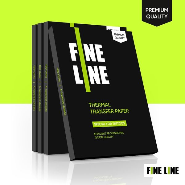 Kup Kalka termiczna do tatuażu|papier transferowy|Fine Line 100 szt na ...