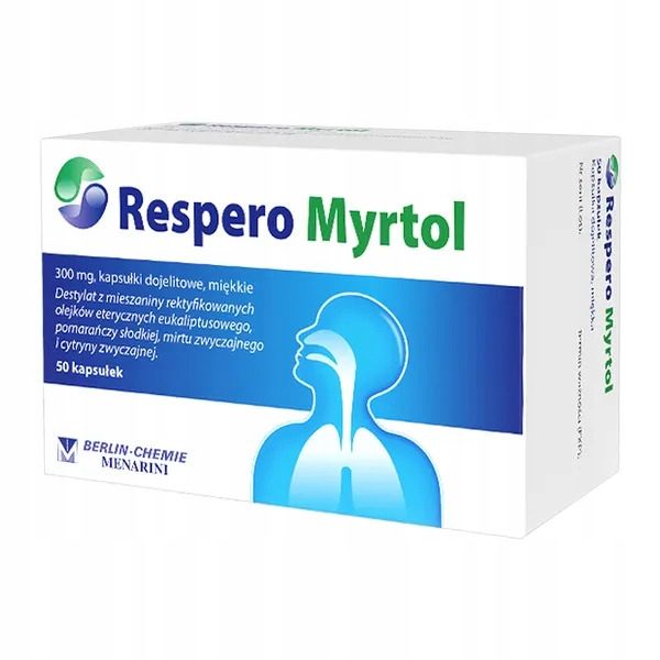 Respero Myrtol 300 mg 50 kapsułek - Arena.pl