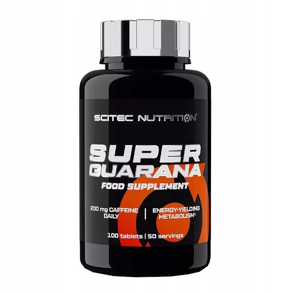 Kup SCITEC NUTRITION SUPER GUARANA NATURALNA ENERGIA POBUDZENIE 100 ...