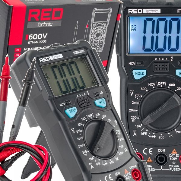 Kup Miernik CYFROWY Elektryczny PROFESJONALNY Multimetr Prądu LCD 600V ...