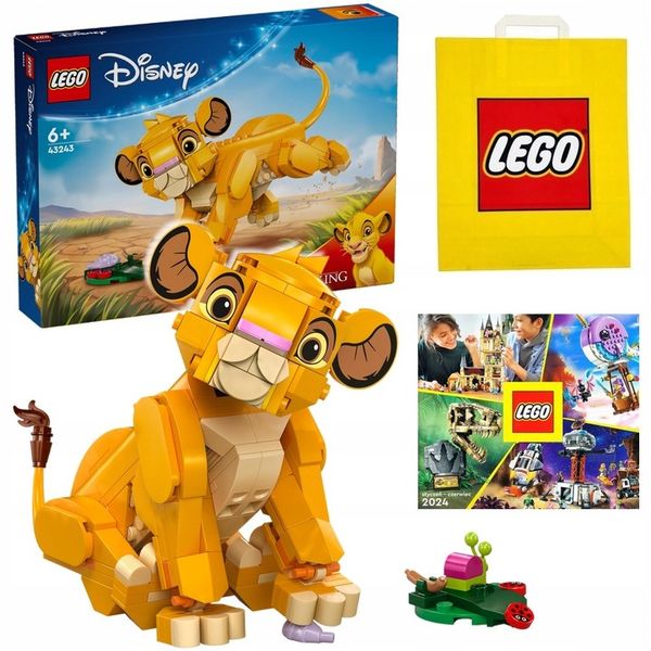 LEGO DISNEY KRÓL LEW LWIĄTKO SIMBA 43243 + TORBA NA PREZENT + KATALOG ...