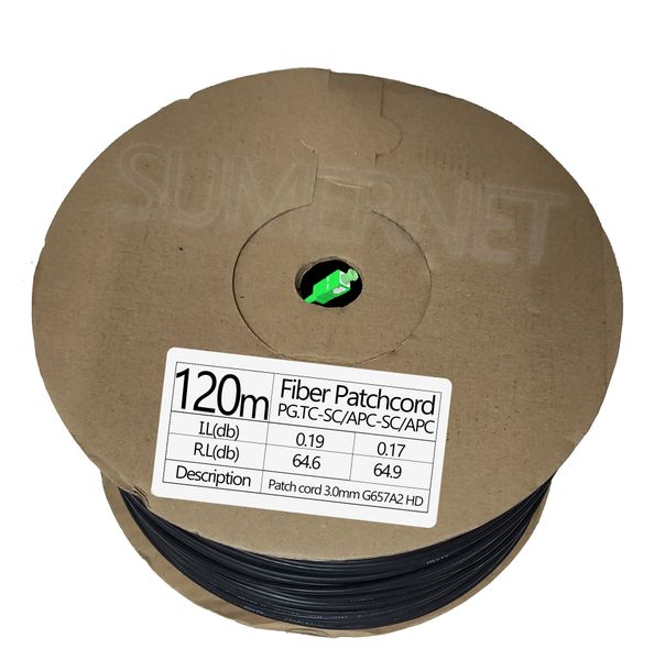 Patchcord TELCOLINE 1J Heavy Duty 120m, G.657A2 3mm złącza SC/APC Gold - Arena.pl