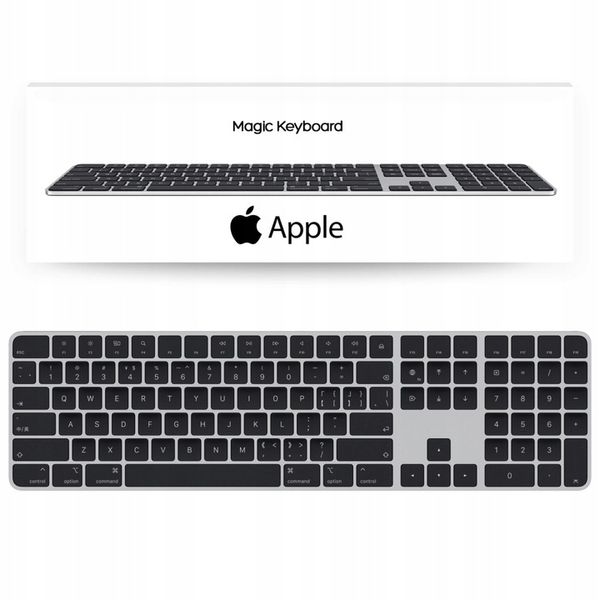 BEZPRZEWODOWA KLAWIATURA APPLE MAGIC KEYBOARD A1843 NUMERYCZNA | QWERTY ...