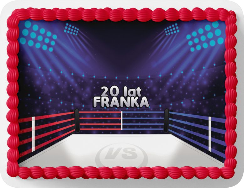 PROSTOKĄTNY OPŁATEK NA TORT A4 20x29CM - BOKS HOBBY + IMIĘ - Arena.pl