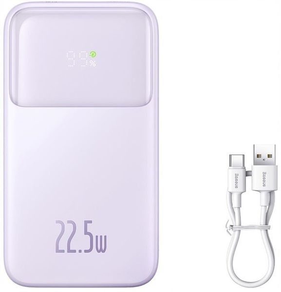 BASEUS SZYBKI POWER BANK 10000mAh 22,5W POWERBANK Z KABLAMI USB-C LIGHTNING - Arena.pl