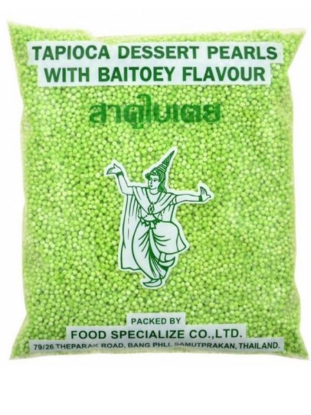 Tapioka o smaku pandan mini perełki zielone tapioca kulki do deseru ...