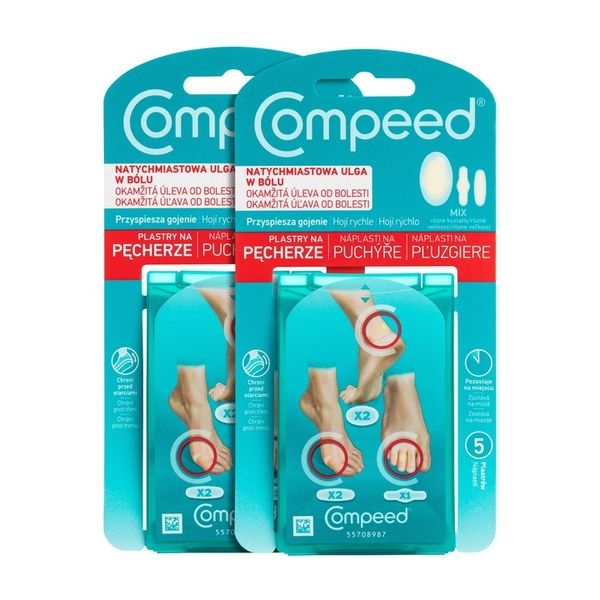 COMPEED plastry na pęcherze odciski mix 5 szt x2 - Arena.pl