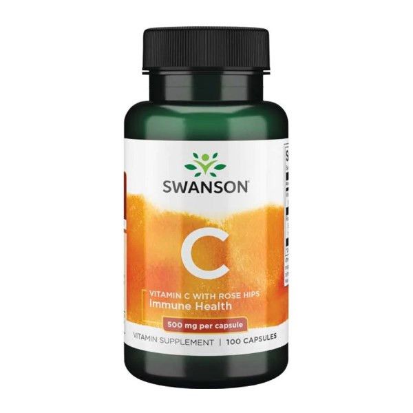 Vitamin C with Rose Hips (100 kaps.) - Arena.pl