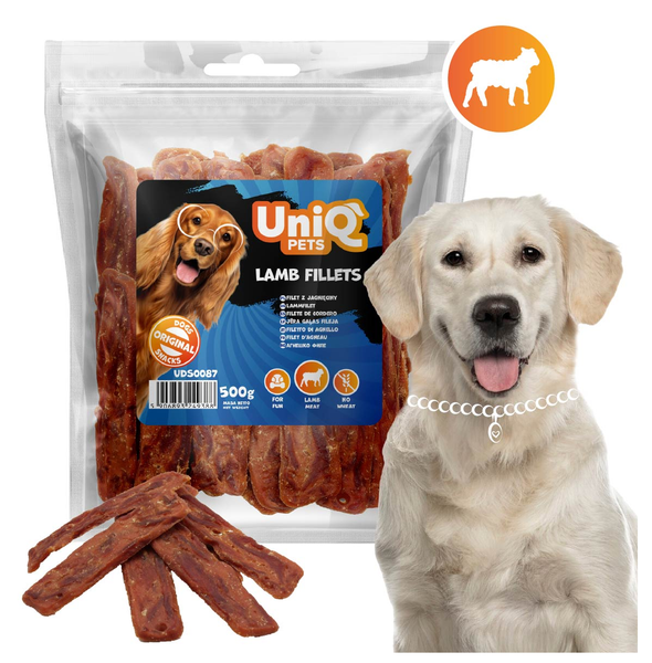 Kup UNIQ PETS przysmak dla psa z jagnięciny miękki filet 500g na arena ...