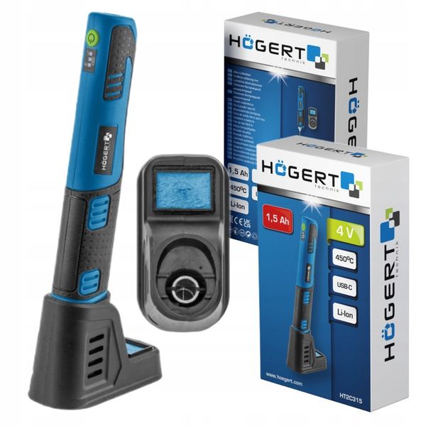 HOEGERT KOLBOWA LUTOWNICA AKUMULATOROWA 4V 450°C 1500 mAH HT2C315 - Arena.pl