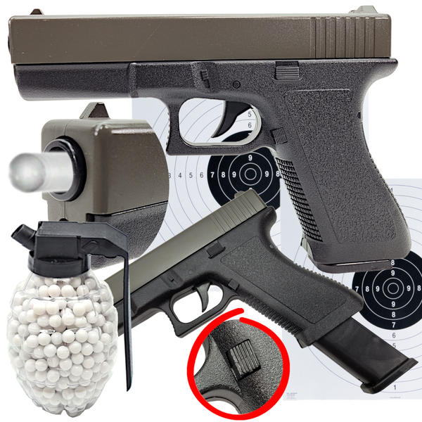 Pistolet Glock P80 ASG Na Kulki Metal Polimer wer wojsko+Granat - Arena.pl