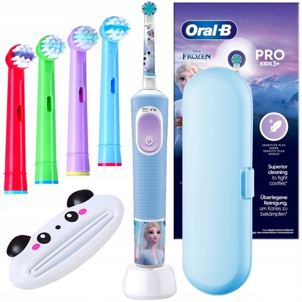 Szczoteczka Elektryczna dla Dzieci Oral-B Vitality Pro D103 Frozen Zestaw - Arena.pl