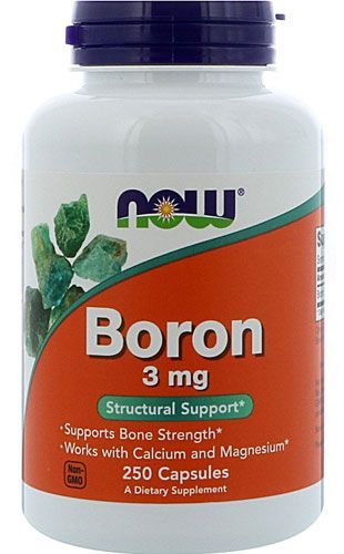 BOR Chelatowy 3 mg 250 kaps - NOW Foods - BORON CHELATED - Arena.pl