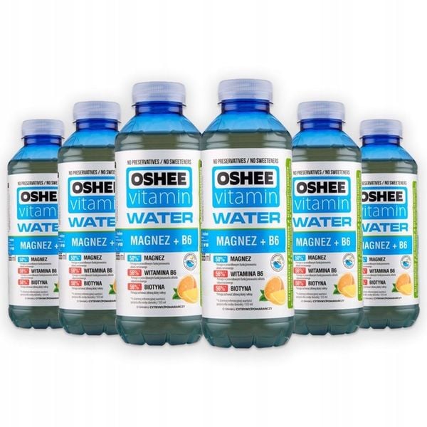 Oshee Vitamin Water Napój o smaku cytryny pomarańczy 555 ml x 6 sztuk ...