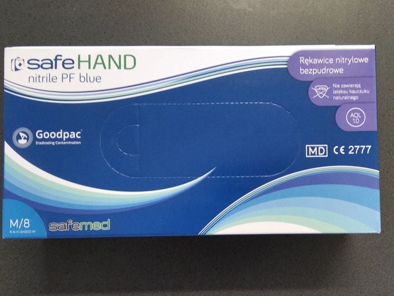 Rękawice Nitrylowe Safamed safe HAND rozm M 200 szt - Arena.pl