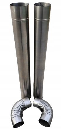 Rura dymna 120 2szt 1m kolano dymne 120 2szt 90st - Arena.pl