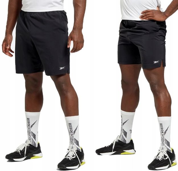 REEBOK KRÓTKIE SPODENKI MĘSKIE TRENINGOWE TERMOAKTYWNE NA SIŁOWNIĘ M ...