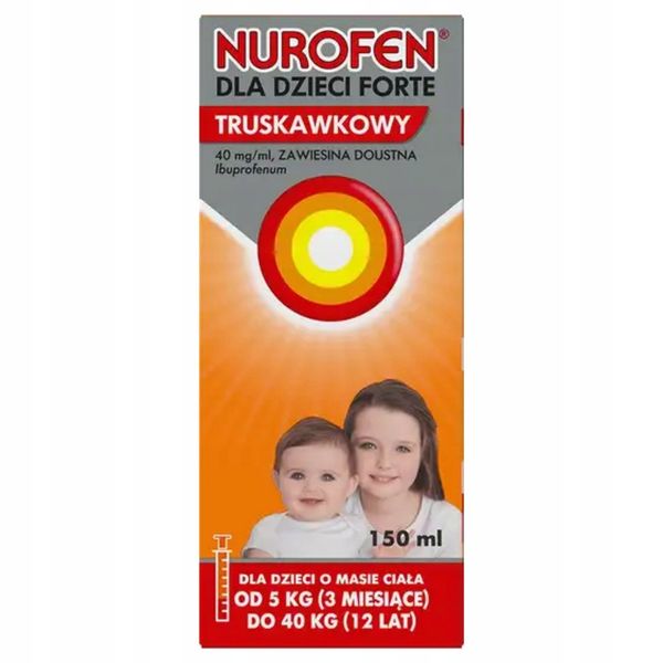 Kup NUROFEN FORTE SYROP DLA DZIECI truskawkowy 150 ml na arena.pl i ...