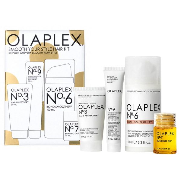 Olaplex Smooth Your Style Holiday Kit - zestaw odbudowująco-stylizujący ...