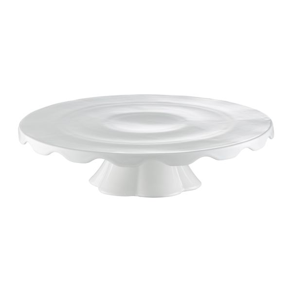 Patera na nóżce porcelanowa Crema 30 cm AMBITION - Arena.pl