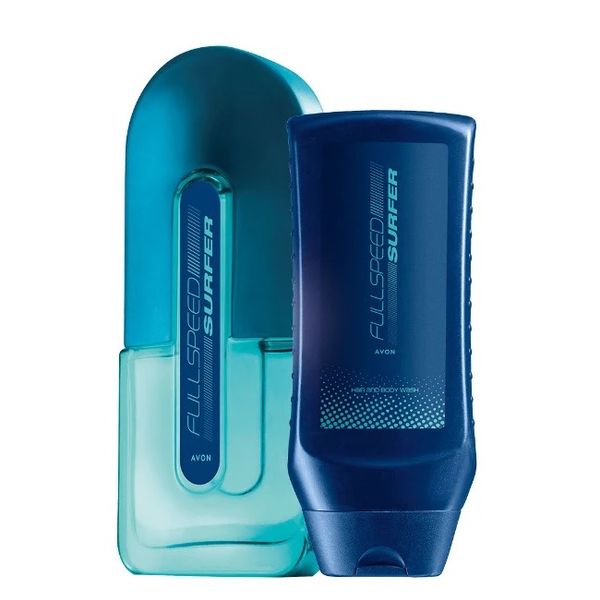 Avon Full Speed Surfer Zestaw [Perfumy + Żel] - Arena.pl