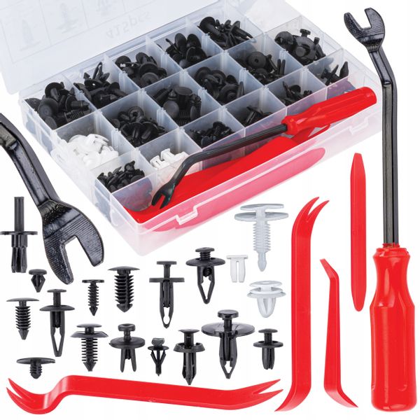 SPINKI KOŁKI KLIPSY SAMOCHODOWE DO TAPICERKI AUTA 420 EL 4 ŚCIĄGACZE ...