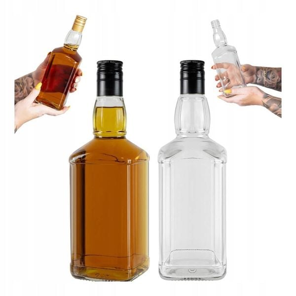 Kup 10x Butelki szklane DANIELS 700 ml na Nalewki Whisky Brandy 0,7L ...