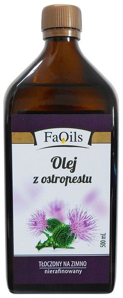 OLEJ Z OSTROPESTU TŁOCZONY NA ZIMNO NIERAFINOWANY 500ml - Arena.pl