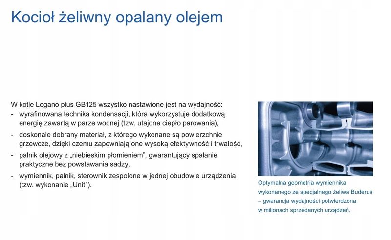 Kocioł olejowy BUDERUS Logano GB125 (22 kW) - archiwum Arena.pl