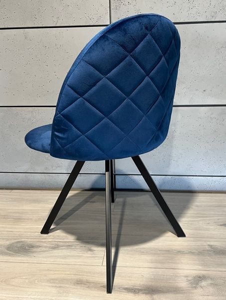 Krzesło tapicerowane GLORIA TOWER BLUE VELVET - Arena.pl