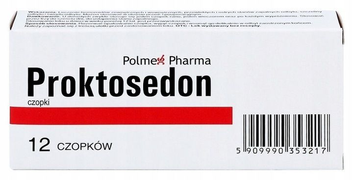 PROKTOSEDON czopki na hemoroidy neomycyna 12 szt. - Arena.pl