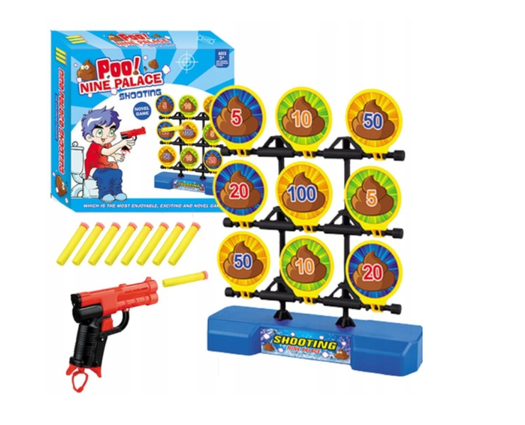 Kup zestaw do strzelania pistolet broń naboje piankowe ruchoma tarcza ...