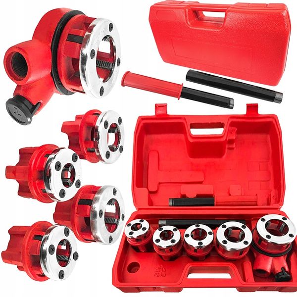 GWINTOWNICA RĘCZNA DO NACINANIA GWINTÓW RUR Z GRZECHOTKĄ NARZYNKAMI 5 ...