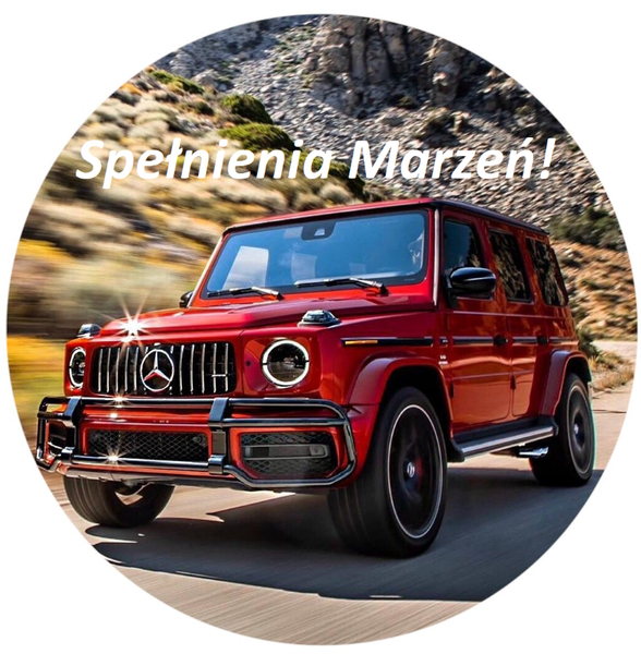 Kup Opłatek na tort Mercedes Auto Samochód Logo Urodziny 18 30 40 50 na ...