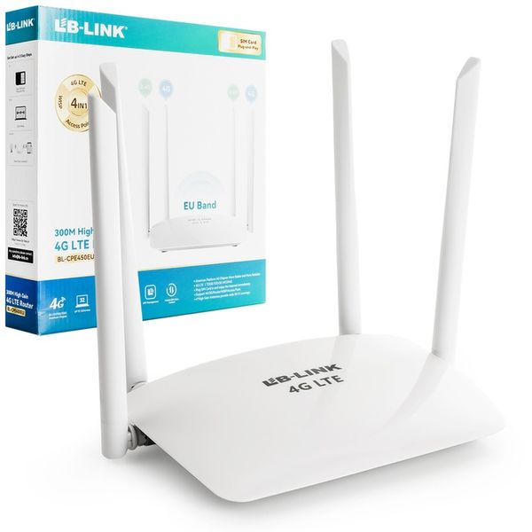 Kup Szybki Router SIM WiFi Domowy N300 4G LTE Cztery Anteny Szeroki ...